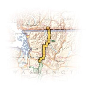 Pacific Crest Trail: Washington North Map [Canada to Snoqualmie Pass] (National Geographic Topographic Map Guide, 1002)