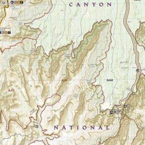 Grand Canyon, North and South Rims [Grand Canyon National Park] (National Geographic Trails Illustrated Map)