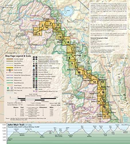 John Muir Trail Topographic Map Guide (National Geographic Topographic Map Guide) (National Geographic Topographic Map Guide, 1001)