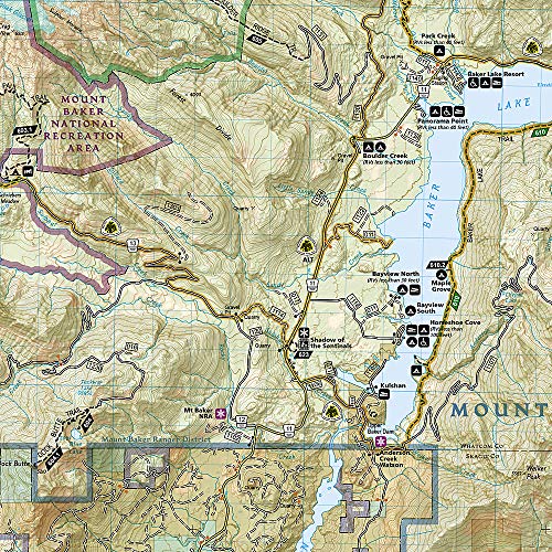 Mount Baker and Boulder River Wilderness Areas Map [Mt. Baker-Snoqualmie National Forest] (National Geographic Trails Illustrated Map, 826)