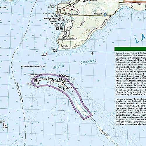 Apostle Islands National Lakeshore Map (National Geographic Trails Illustrated Map, 235)