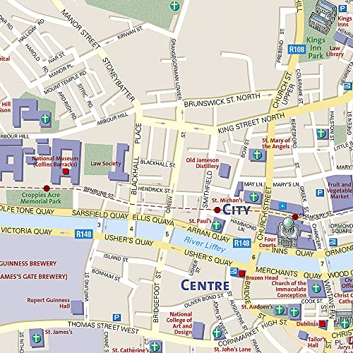 Dublin Map (National Geographic Destination City Map)