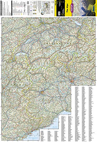 Alps Map (National Geographic Adventure Map, 3321)