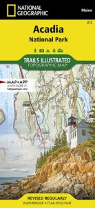 acadia national park map (national geographic trails illustrated map, 212)