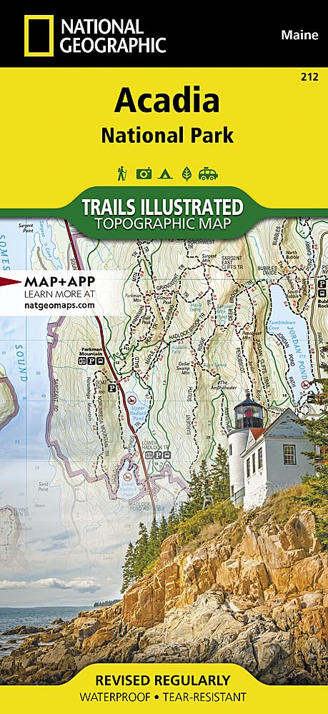 Acadia National Park Map (National Geographic Trails Illustrated Map, 212)