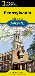 pennsylvania map (national geographic guide map)