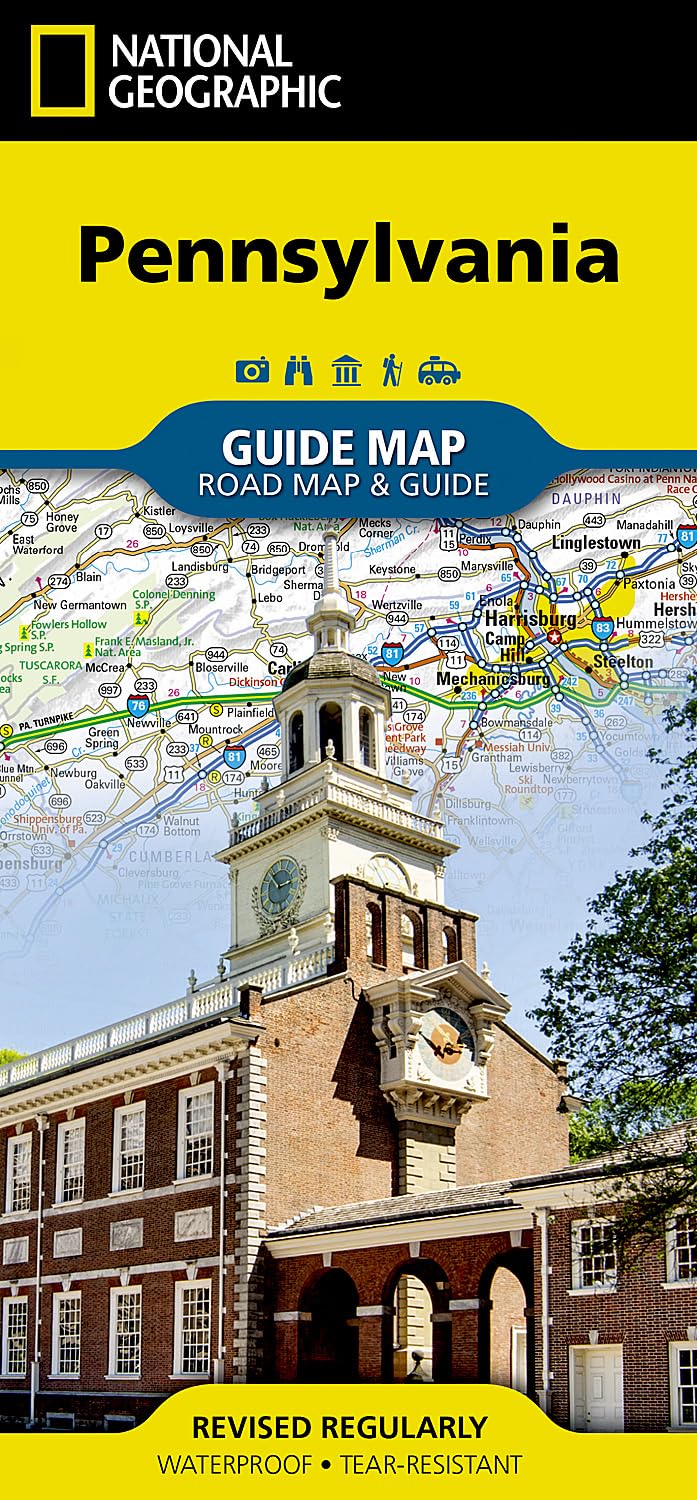 Pennsylvania Map (National Geographic Guide Map)