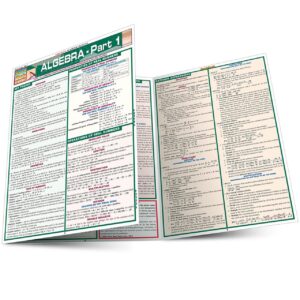 algebra part 1 quickstudy laminated reference guide (quickstudy academic)