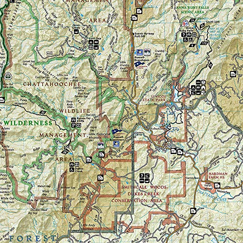 Brasstown Bald, Chattooga River Map [Chattahoochee and Sumter National Forests] (National Geographic Trails Illustrated Map, 778)