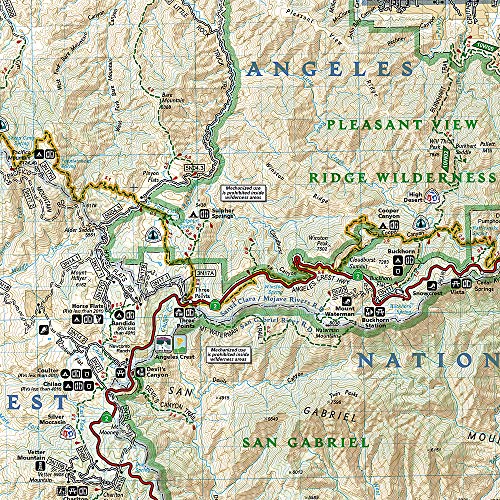 Angeles National Forest Map (National Geographic Trails Illustrated Map, 811)