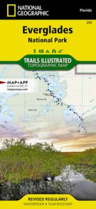 everglades national park map (national geographic trails illustrated map, 243)