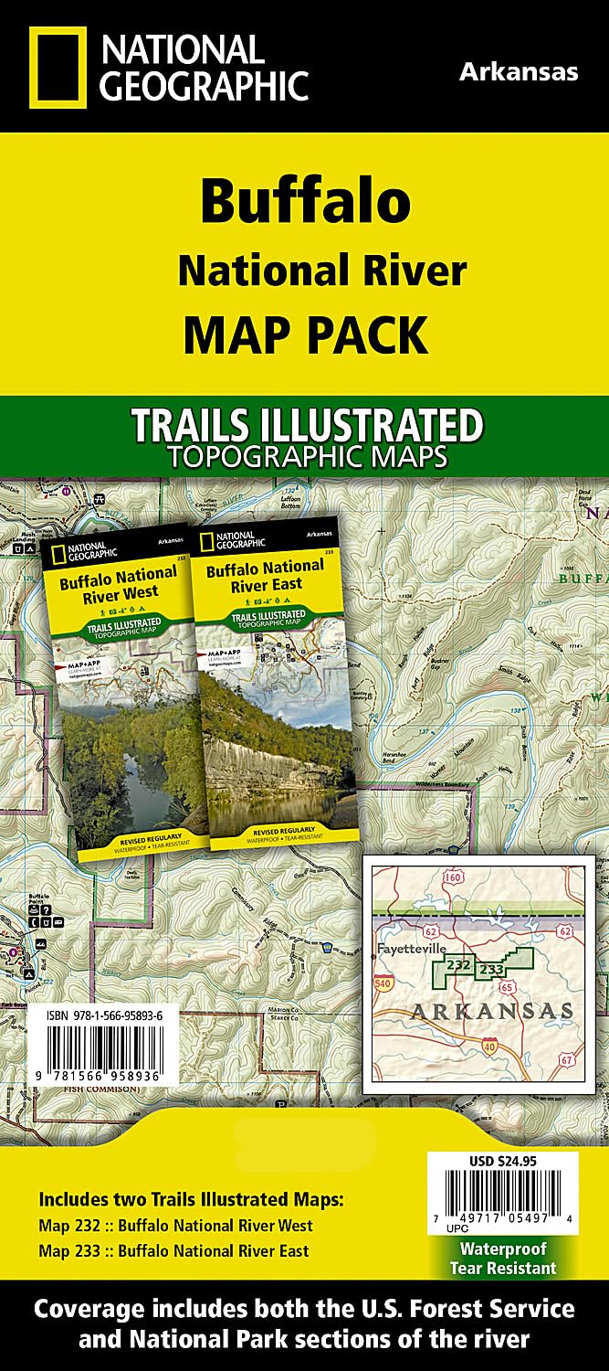 Buffalo National River [Map Pack Bundle] (National Geographic Trails Illustrated Map)