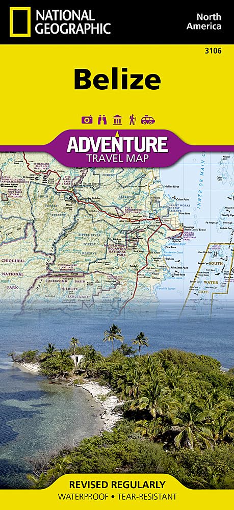 Belize Map (National Geographic Adventure Map, 3106)