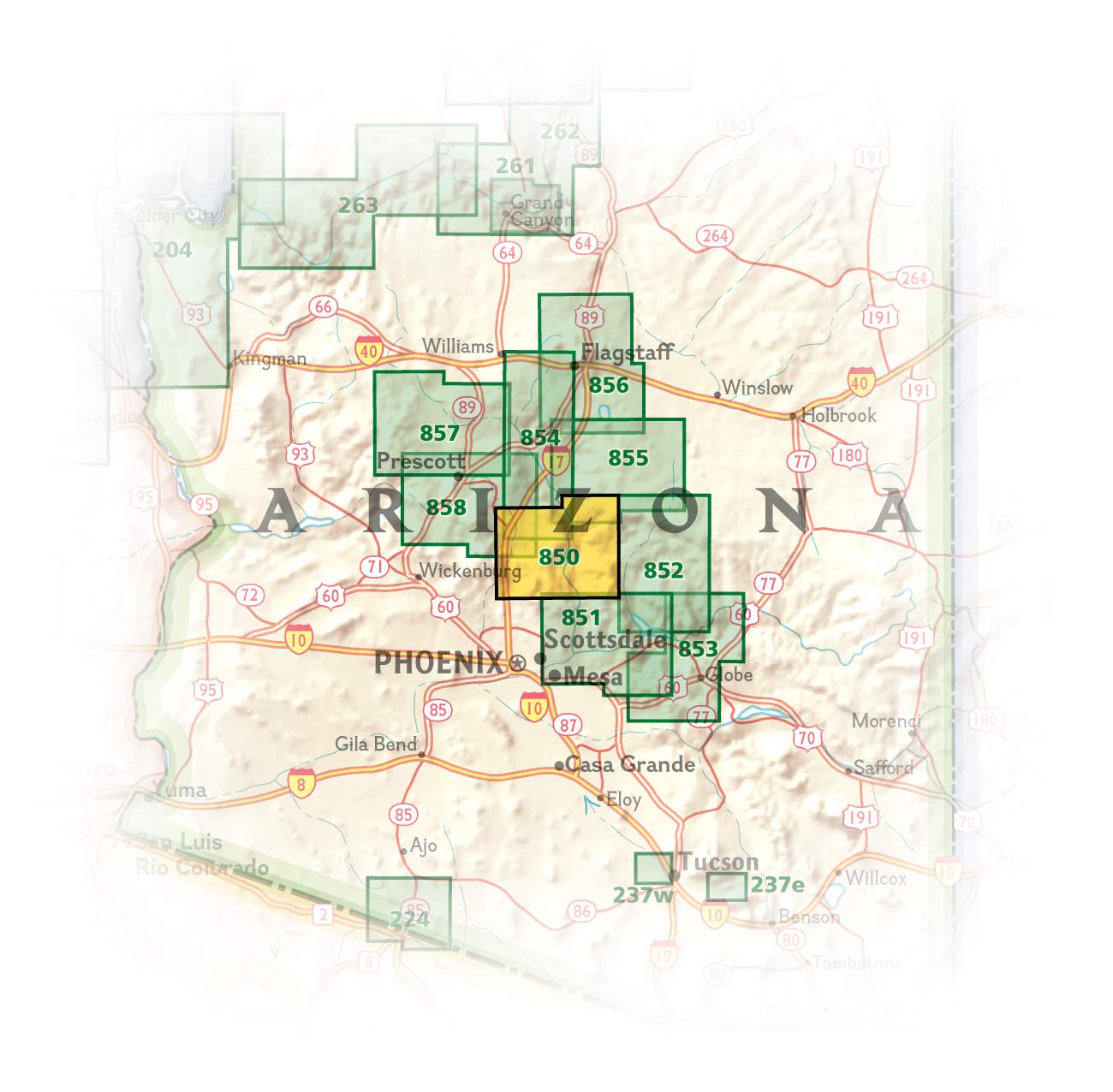 Mazatzal and Pine Mountain Wilderness Areas Map [Coconino, Prescott, and Tonto National Forests] (National Geographic Trails Illustrated Map, 850)