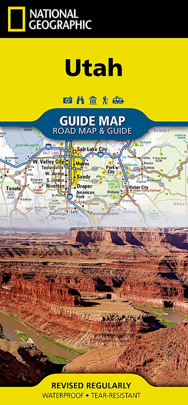 Utah Map (National Geographic Guide Map)