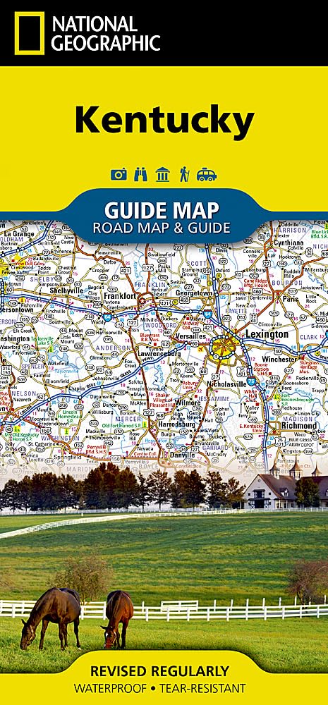 Kentucky Map (National Geographic Guide Map)