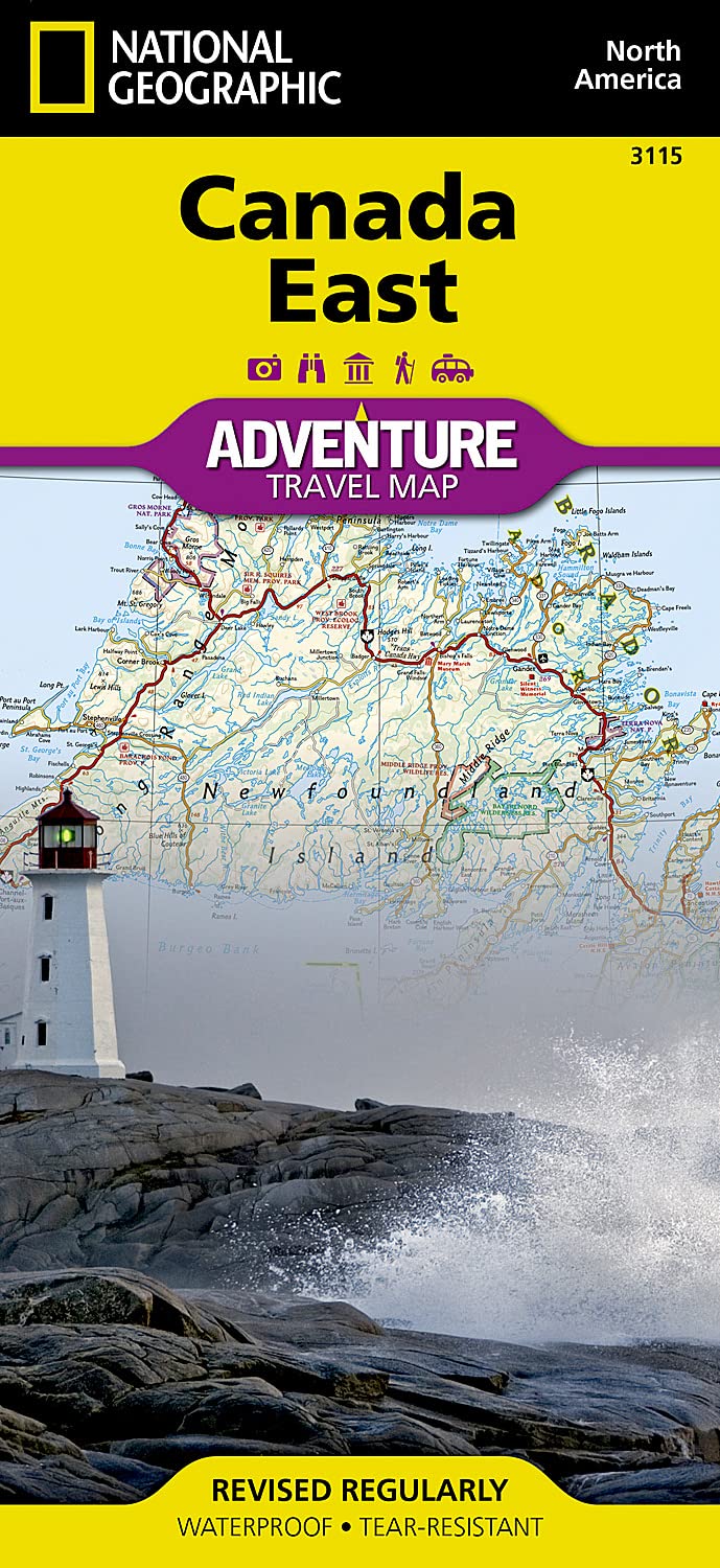 Canada East Map (National Geographic Adventure Map, 3115)