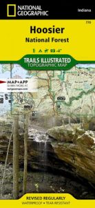 hoosier national forest map (national geographic trails illustrated map, 770)