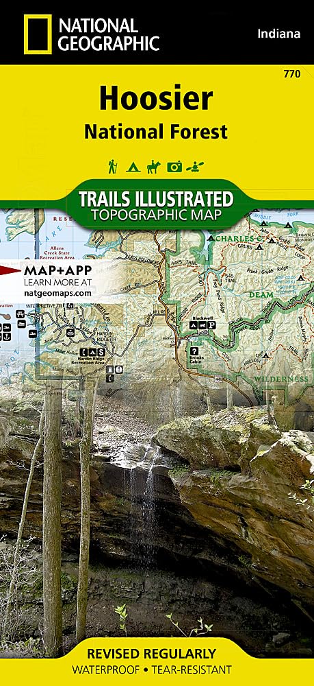 Hoosier National Forest Map (National Geographic Trails Illustrated Map, 770)