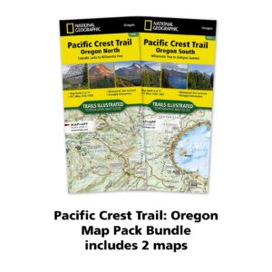 Pacific Crest Trail: Oregon [Map Pack Bundle] (National Geographic Trails Illustrated Map)