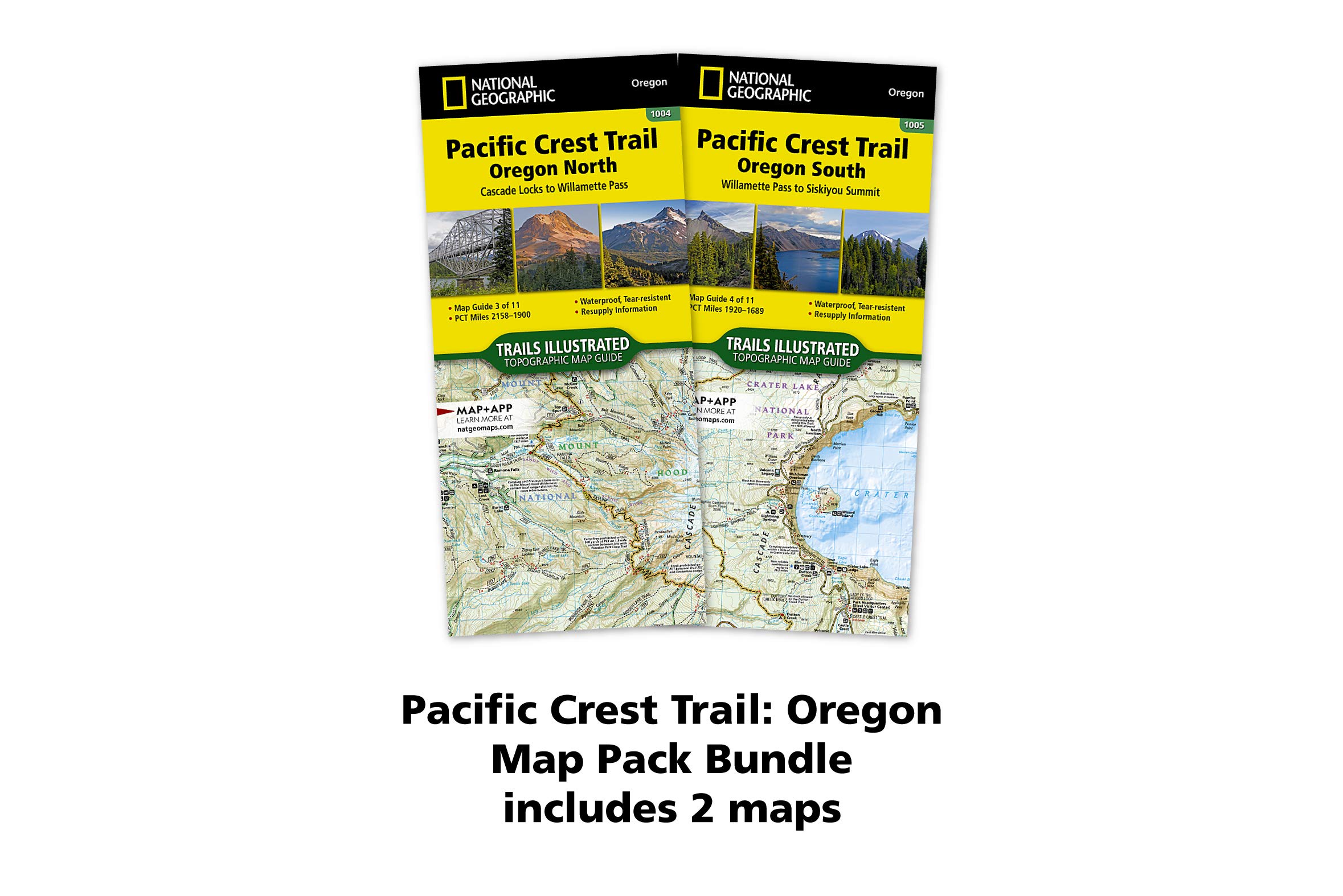 Pacific Crest Trail: Oregon [Map Pack Bundle] (National Geographic Trails Illustrated Map)