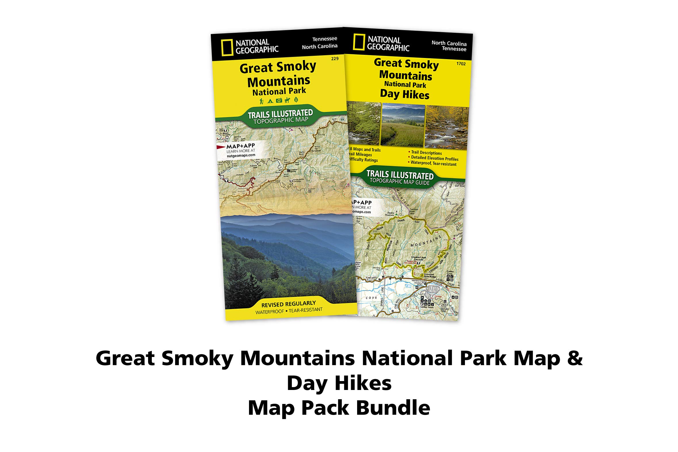 Great Smoky Mountains Day Hikes and National Park Map [Map Pack Bundle] (National Geographic Trails Illustrated Map)