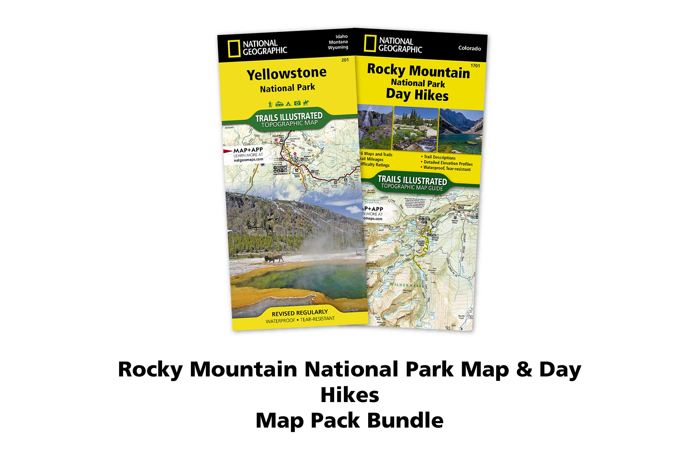 Rocky Mountain Day Hikes and National Park Map [Map Pack Bundle] (National Geographic Trails Illustrated Map)