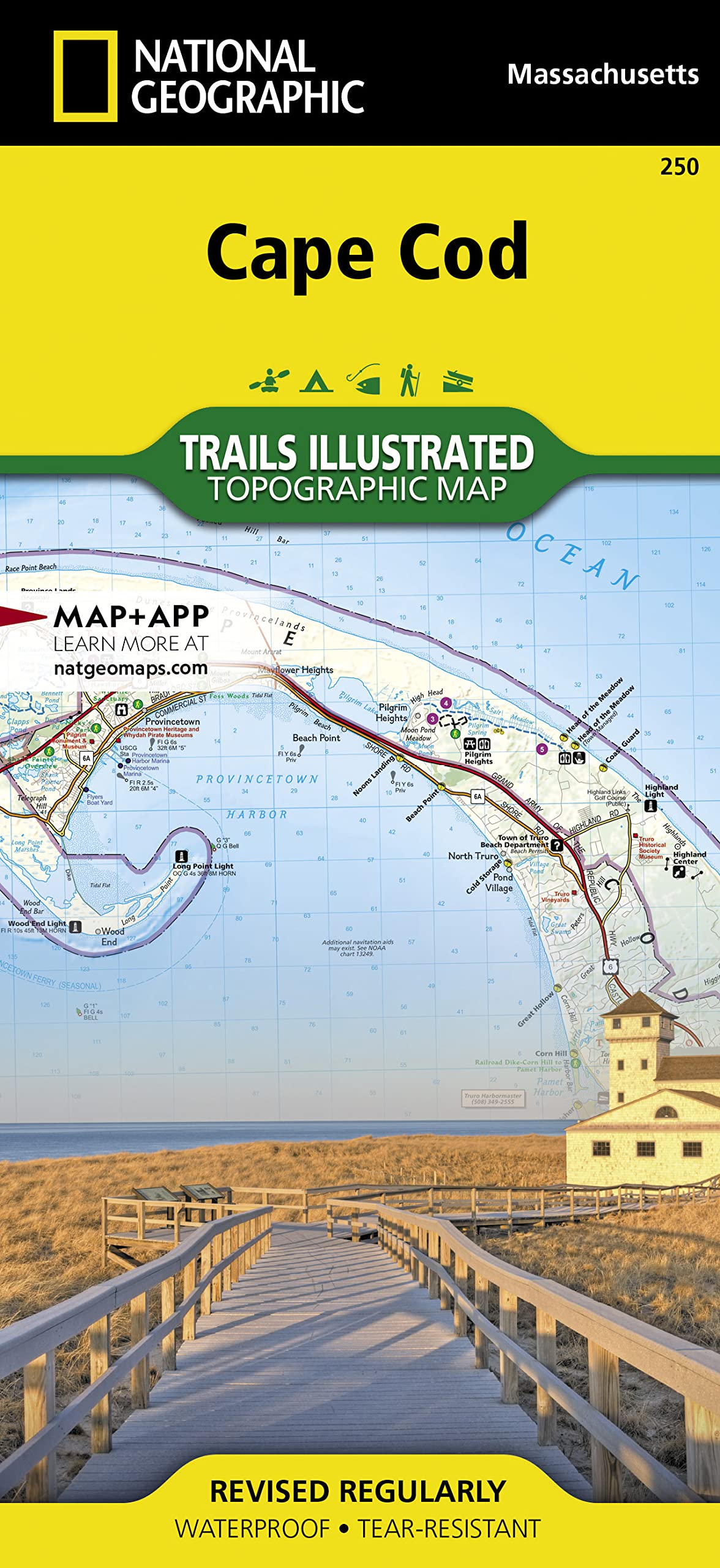 Cape Cod Map (National Geographic Trails Illustrated Map, 250)