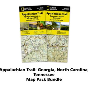 Appalachian Trail: Georgia, North Carolina, Tennessee [Map Pack Bundle] (National Geographic Trails Illustrated Map)