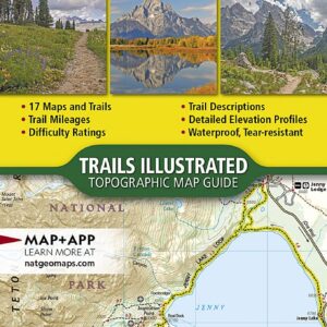 Grand Teton National Park Day Hikes Map (National Geographic Topographic Map Guide, 1706)