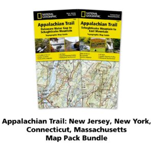 Appalachian Trail: New Jersey, New York, Connecticut, Massachusetts [Map Pack Bundle] (National Geographic Trails Illustrated Map)