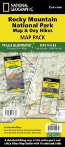 rocky mountain day hikes and national park map [map pack bundle] (national geographic trails illustrated map)