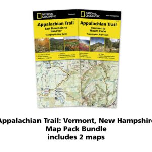 Appalachian Trail: Vermont, New Hampshire [Map Pack Bundle] (National Geographic Trails Illustrated Map)