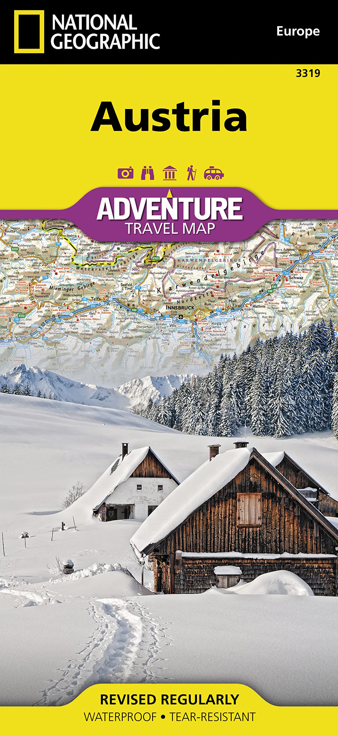 Austria Map (National Geographic Adventure Map, 3319)