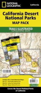 california desert national parks [map pack bundle] (national geographic trails illustrated map)