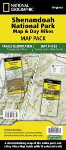 shenandoah day hikes and national park map [map pack bundle] (national geographic trails illustrated map)