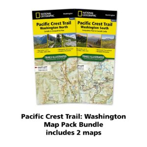 Pacific Crest Trail: Washington [Map Pack Bundle] (National Geographic Trails Illustrated Map)