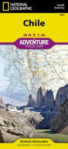 chile map (national geographic adventure map, 3402)