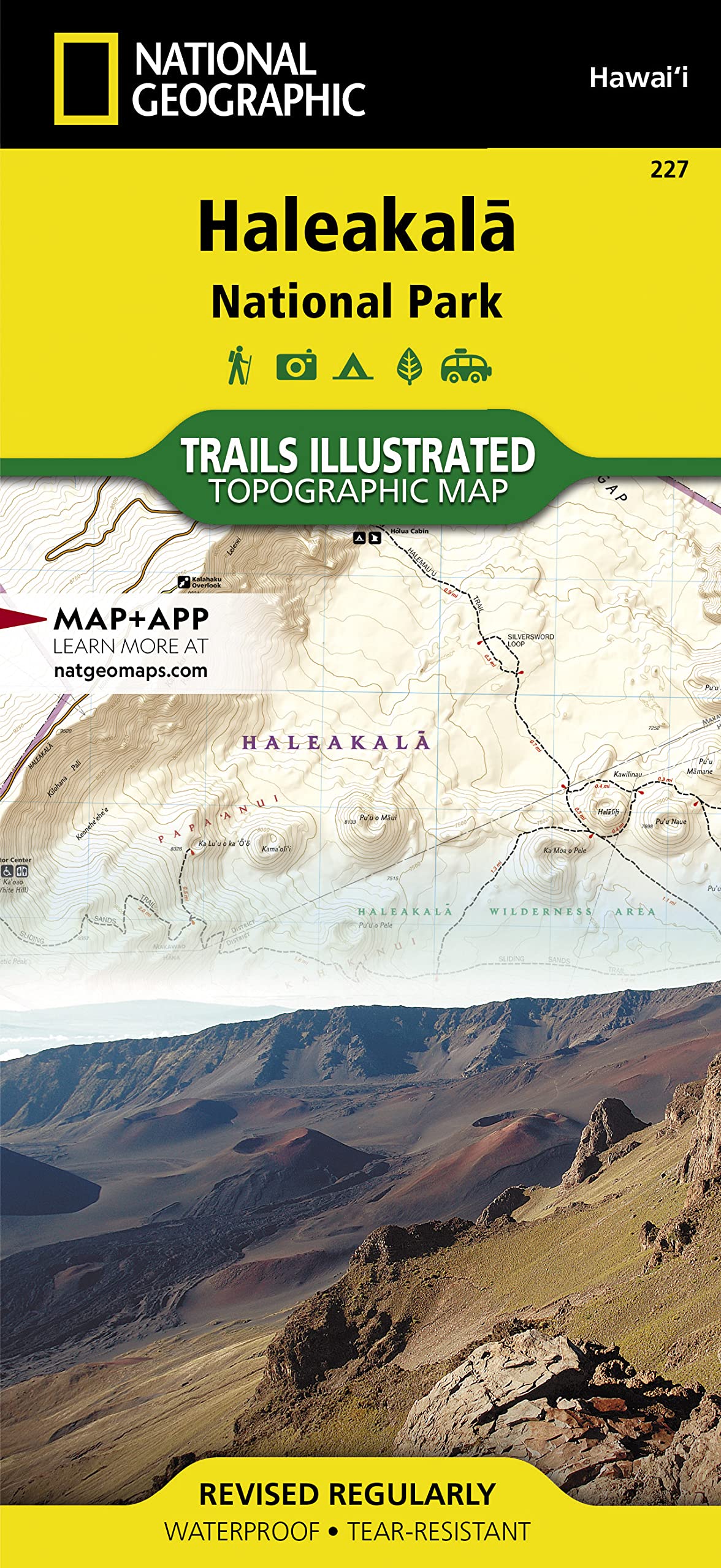 Haleakala National Park Map (National Geographic Trails Illustrated Map, 227)