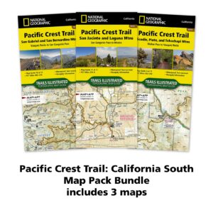 Pacific Crest Trail: California South [Map Pack Bundle] (National Geographic Trails Illustrated Map)