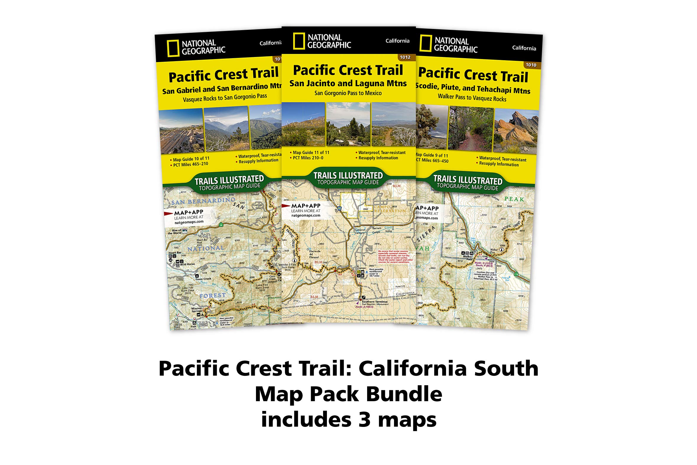 Pacific Crest Trail: California South [Map Pack Bundle] (National Geographic Trails Illustrated Map)