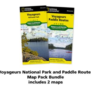 Voyageurs National Park and Paddle Routes [Map Pack Bundle] (National Geographic Trails Illustrated Map)