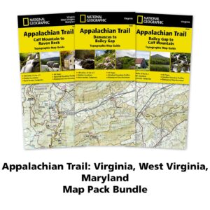 Appalachian Trail: Virginia, West Virginia, Maryland [Map Pack Bundle] (National Geographic Trails Illustrated Map)