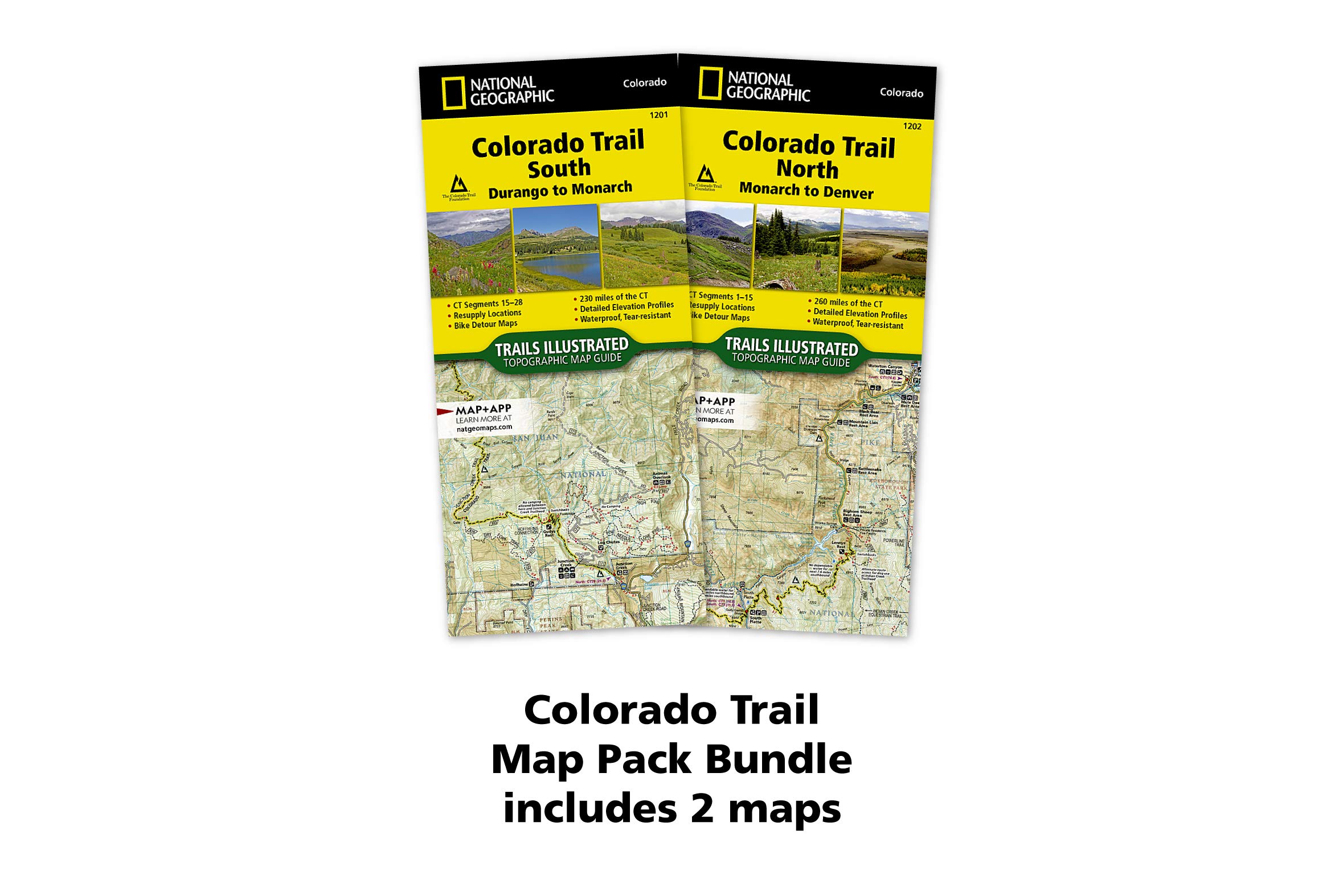 Colorado Trail [Map Pack Bundle] (National Geographic Trails Illustrated Map)