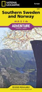 southern sweden and norway map (national geographic adventure map, 3301)