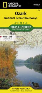 ozark national scenic riverways map (national geographic trails illustrated map, 260)