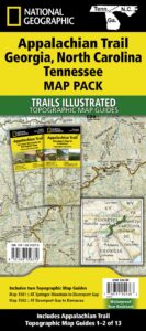 appalachian trail: georgia, north carolina, tennessee [map pack bundle] (national geographic trails illustrated map)