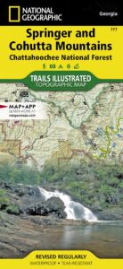 springer and cohutta mountains map [chattahoochee national forest] (national geographic trails illustrated map, 777)