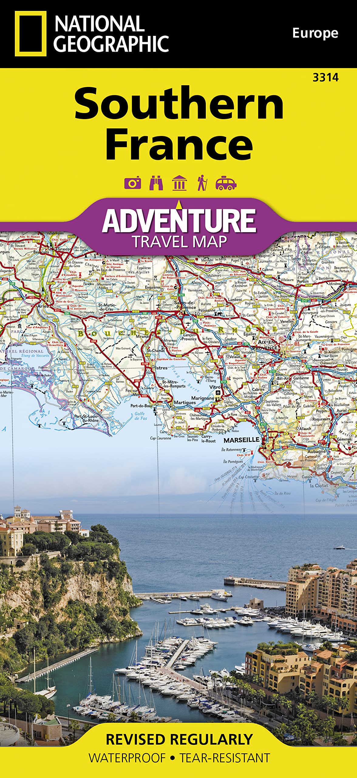 Southern France Map (National Geographic Adventure Map, 3314)