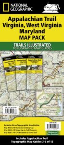 appalachian trail: virginia, west virginia, maryland [map pack bundle] (national geographic trails illustrated map)